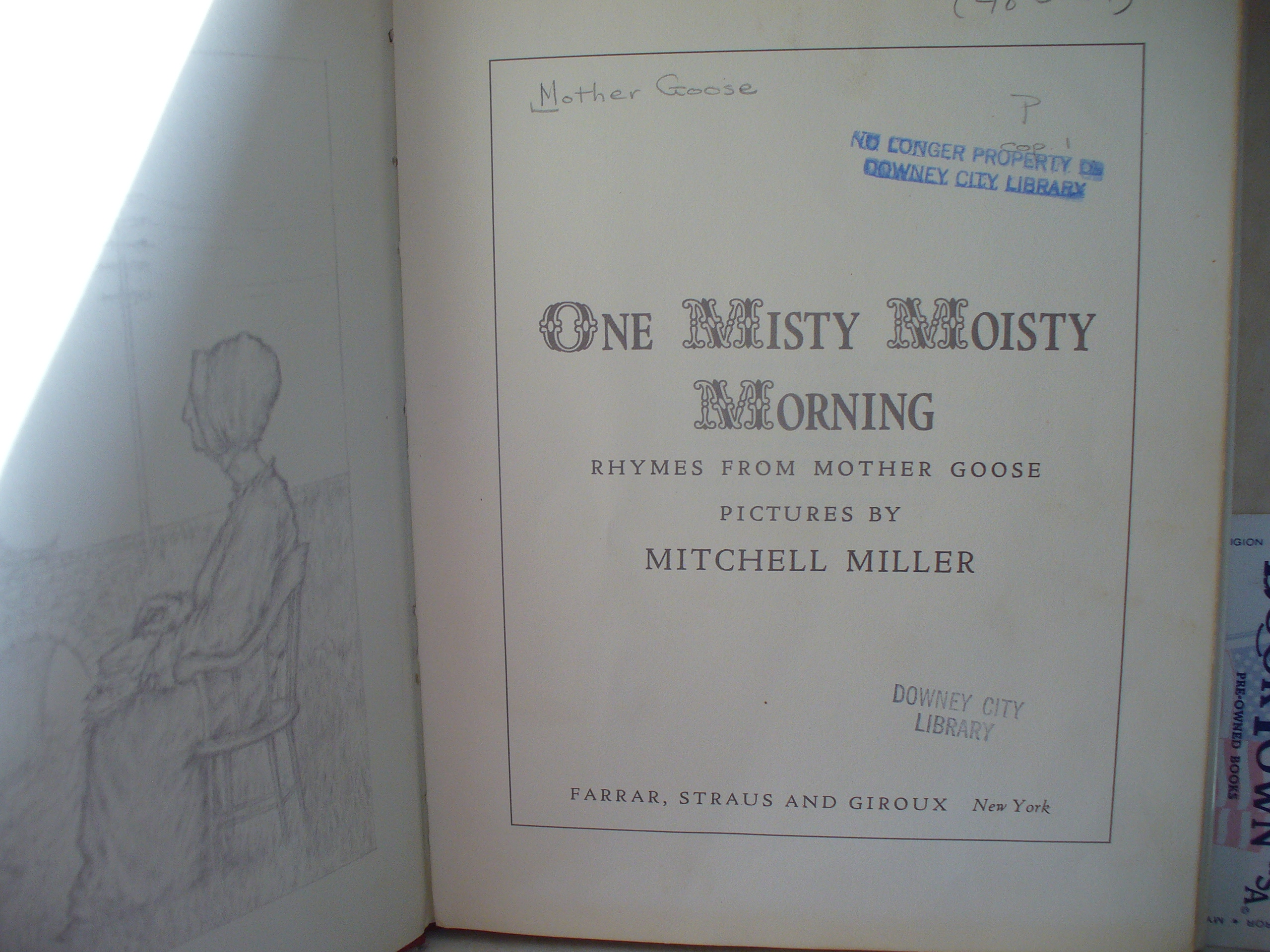 One Misty Moisty Morning : Rhymes from Mother Goose by Miller, Mitchell ...
