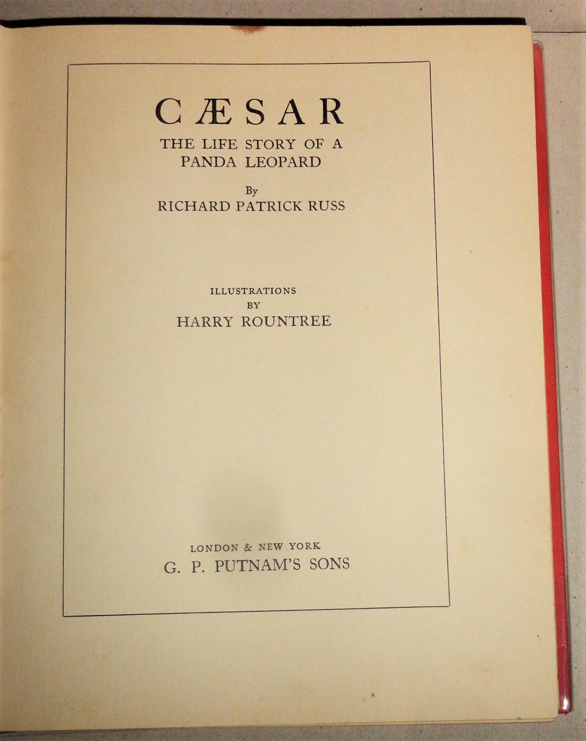 Caesar - the Life Story of a Panda Leopard de Russ, Patrick (Aka ...