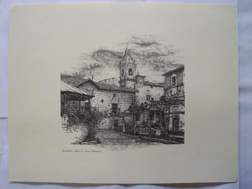 Litografía - Lithography : AYUNTAMIENTO E IGLESIA DE ARAYA ...