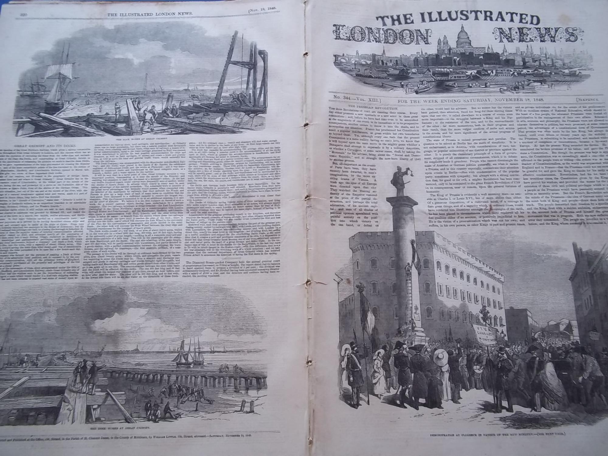The Illustrated London News (Single Complete Issue: Vol. XIII No. 344 ...