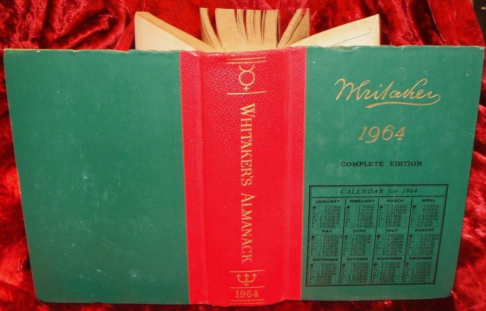 Whitaker's Almanack by Joseph Whitaker: As New Hardcover (1964) FIRST ...