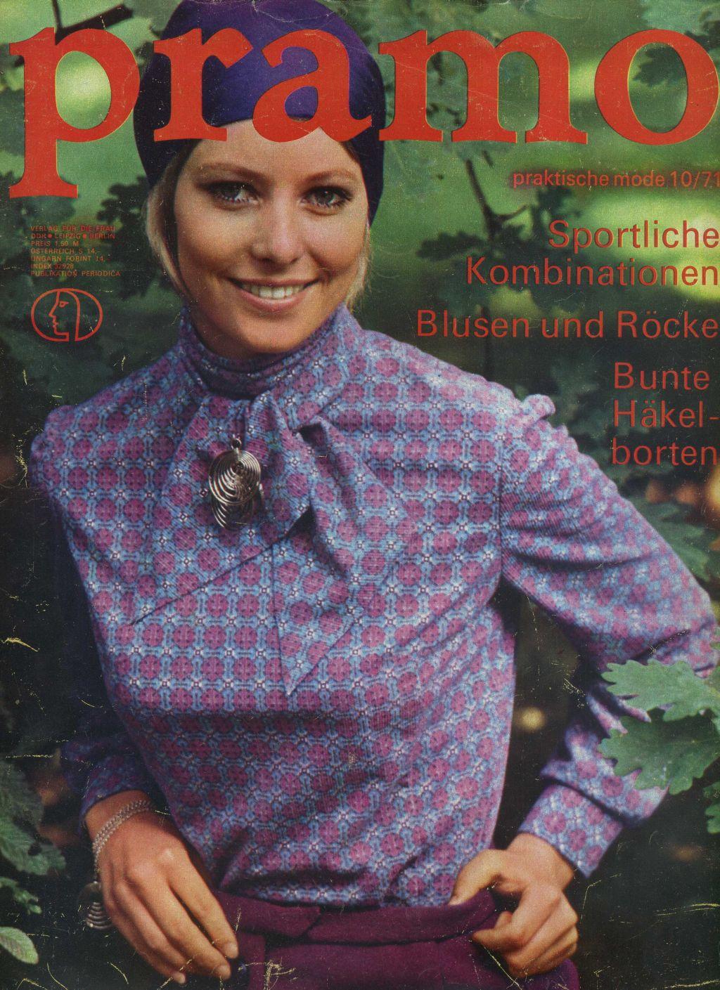 Pramo 1971. Praktische Mode. Modezeitschrift. Vollständiger Jahrgang ...