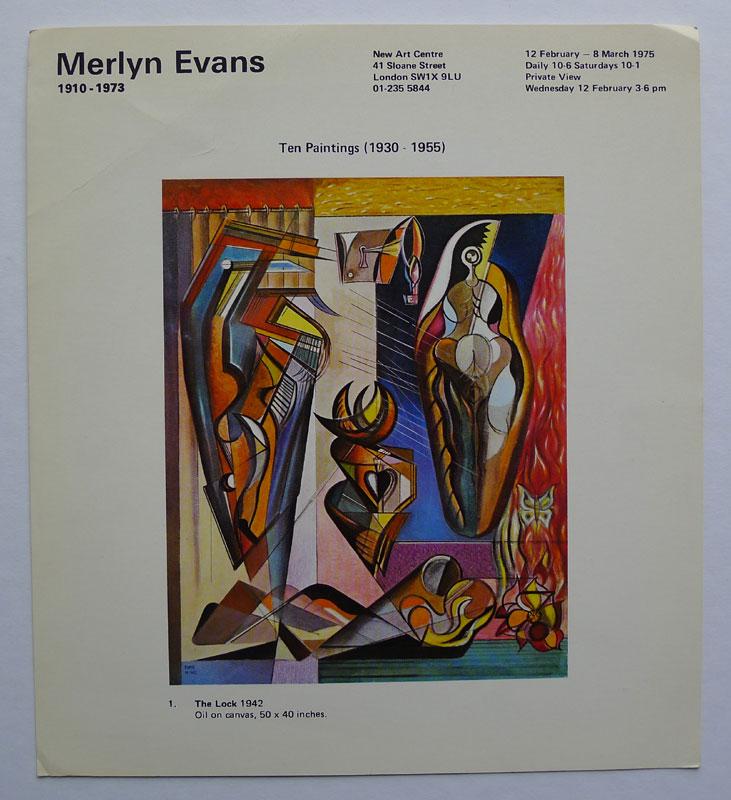 Merlyn Evans. 1910-1973. ten Paintings (1930-1955). New Art Centre. 12 ...
