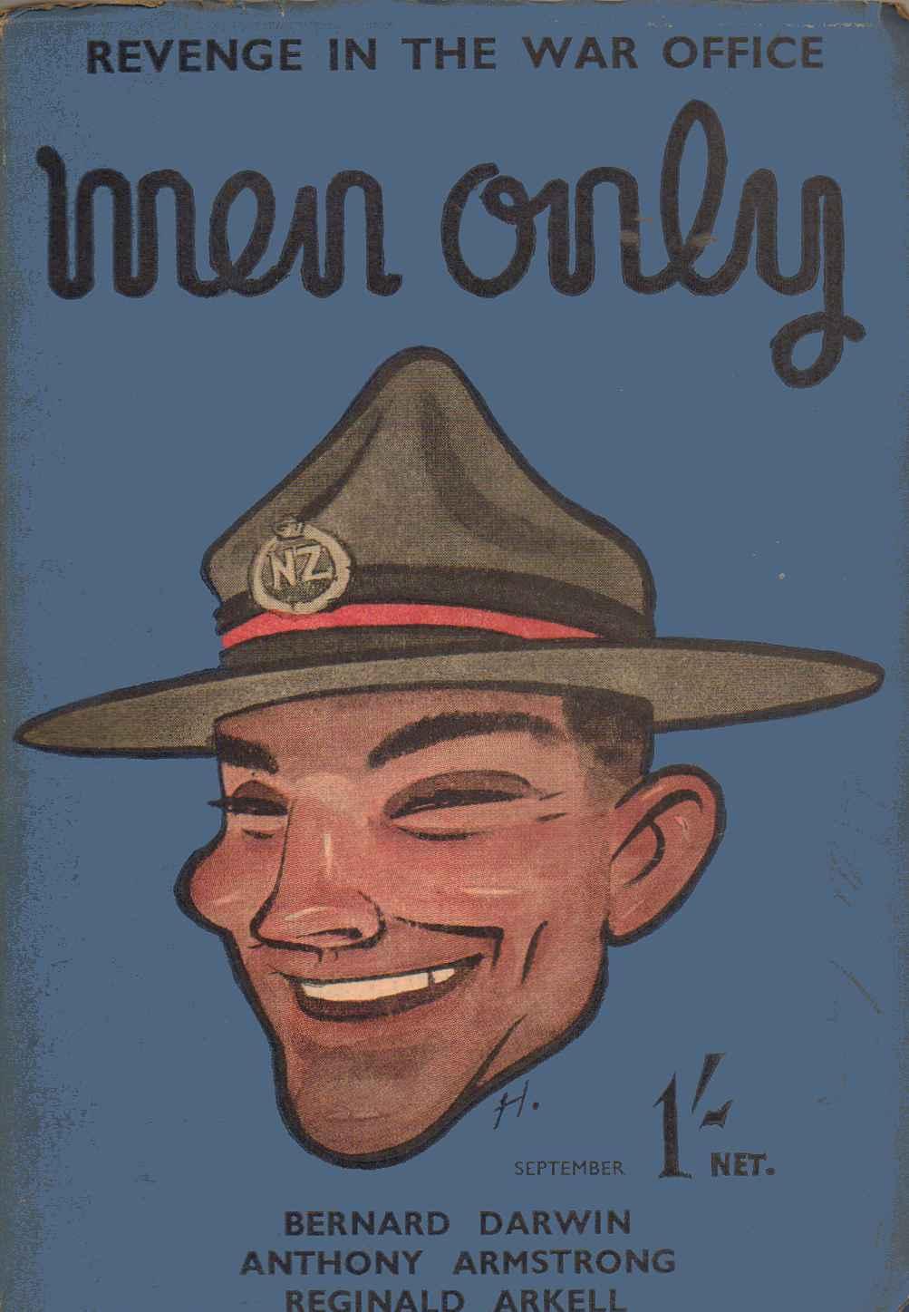 MEN ONLY. Magazine. September 1940 by Bernard Darwin; Reginald Arkell ...