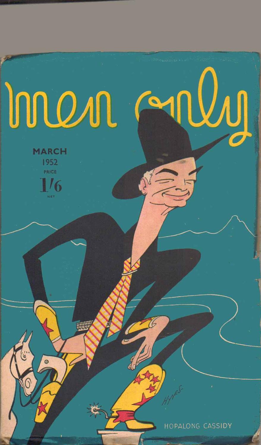 Men Only. March 1952. Magazine front cover: Hopalong Cassidy: (1952 ...