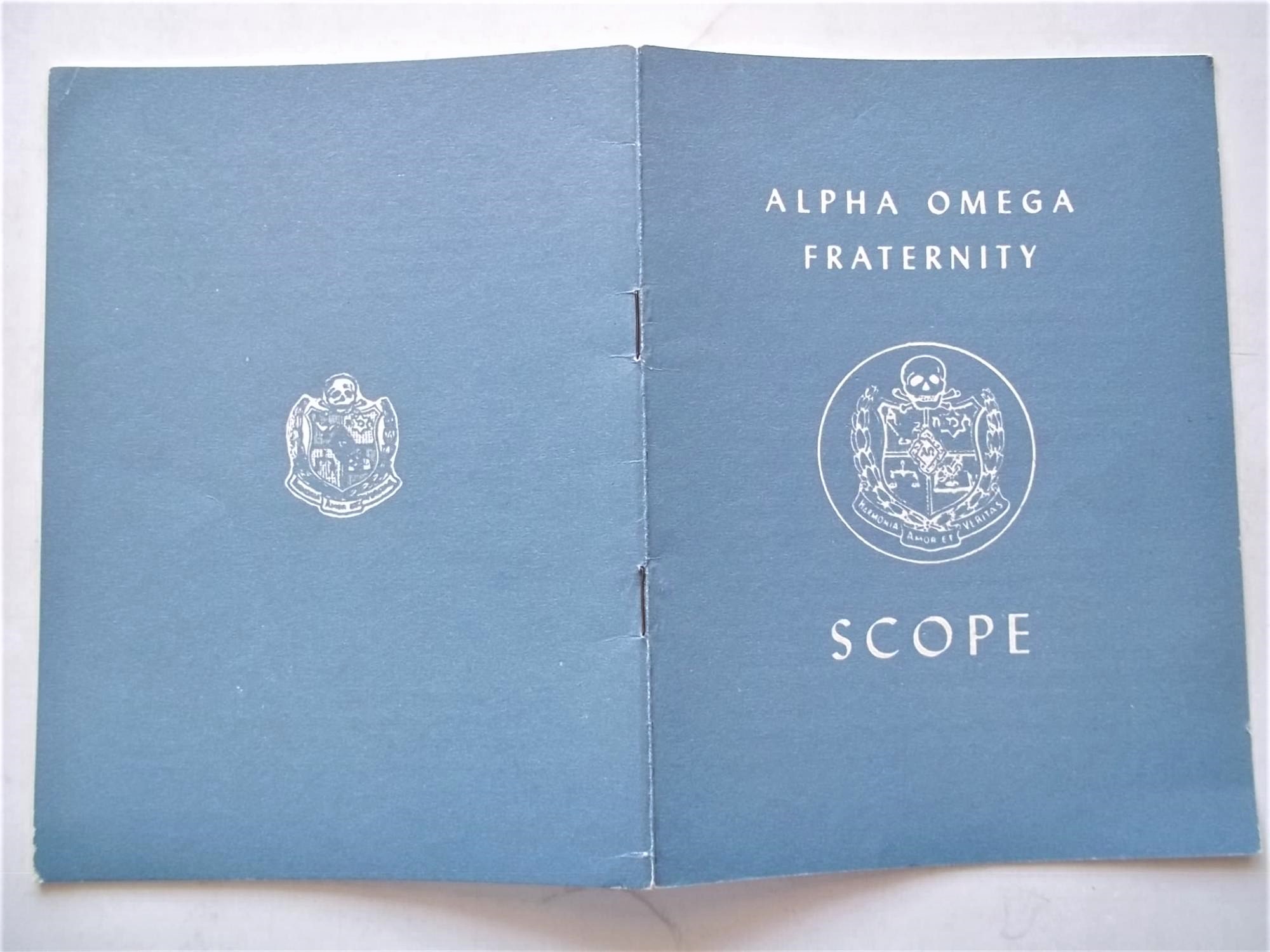 Alpha Omega Fraternity Scope by Alpha Omega Fraternity: Near Fine Soft ...