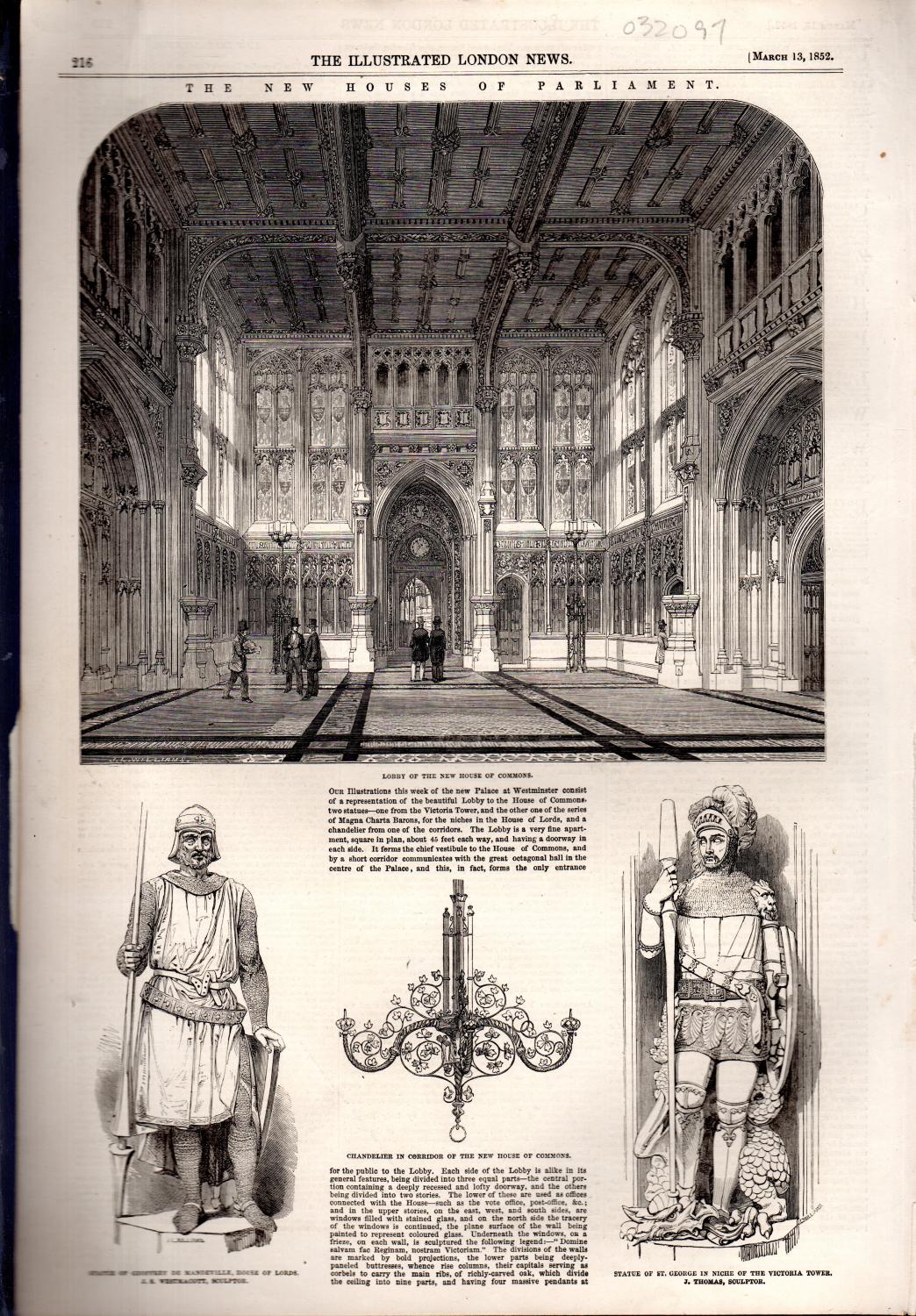 PRINT: "The New Houses of Parliament (The house of Commons)".story ...