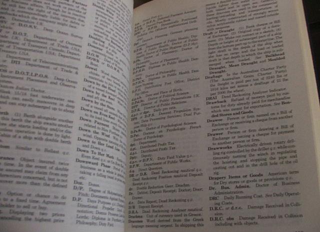 The Marine Encyclopaedic Dictionary by Sullivan, Eric: Very Good Plus ...