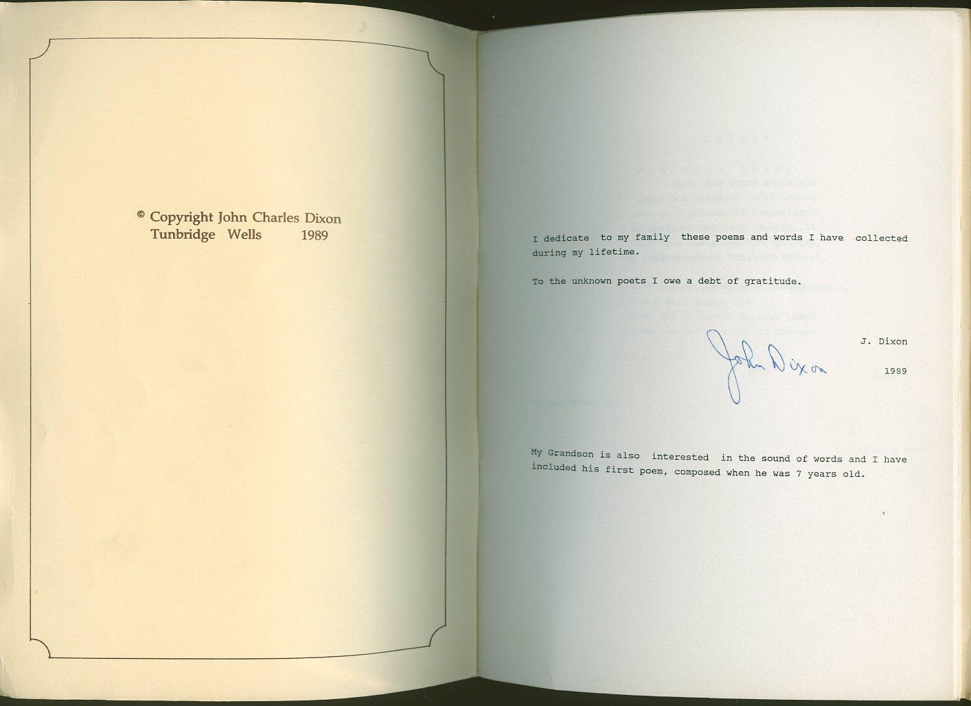 Life; John Charles Dixon [Signed] by Dixon, John Charles: (1989) Signed ...