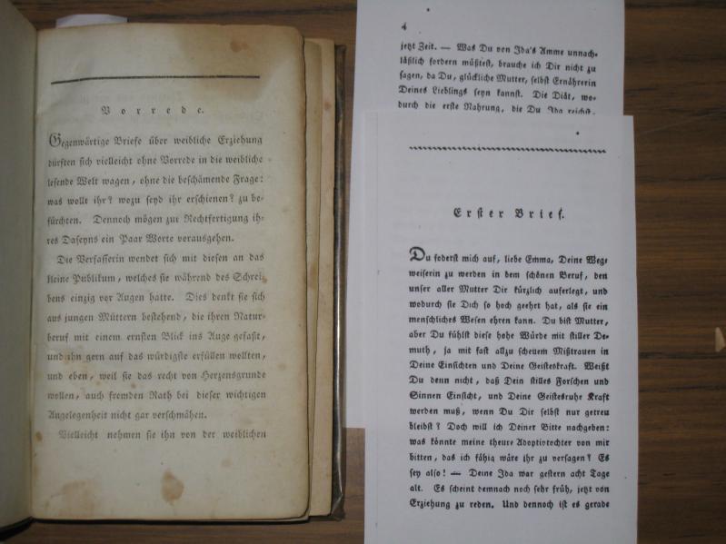 Gemälde weiblicher Erziehung. Komplett in 2 Bänden. by Rudolphi ...