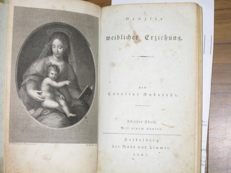 Gemälde weiblicher Erziehung. Komplett in 2 Bänden. by Rudolphi ...