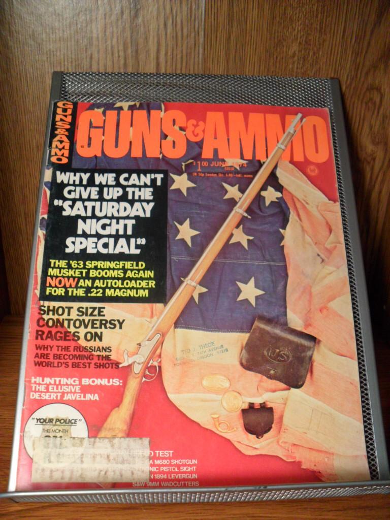 GUNS & AMMO, JUNE 1974 by Petersen Publishing: (1974) First Edition First Printing. Magazine ...