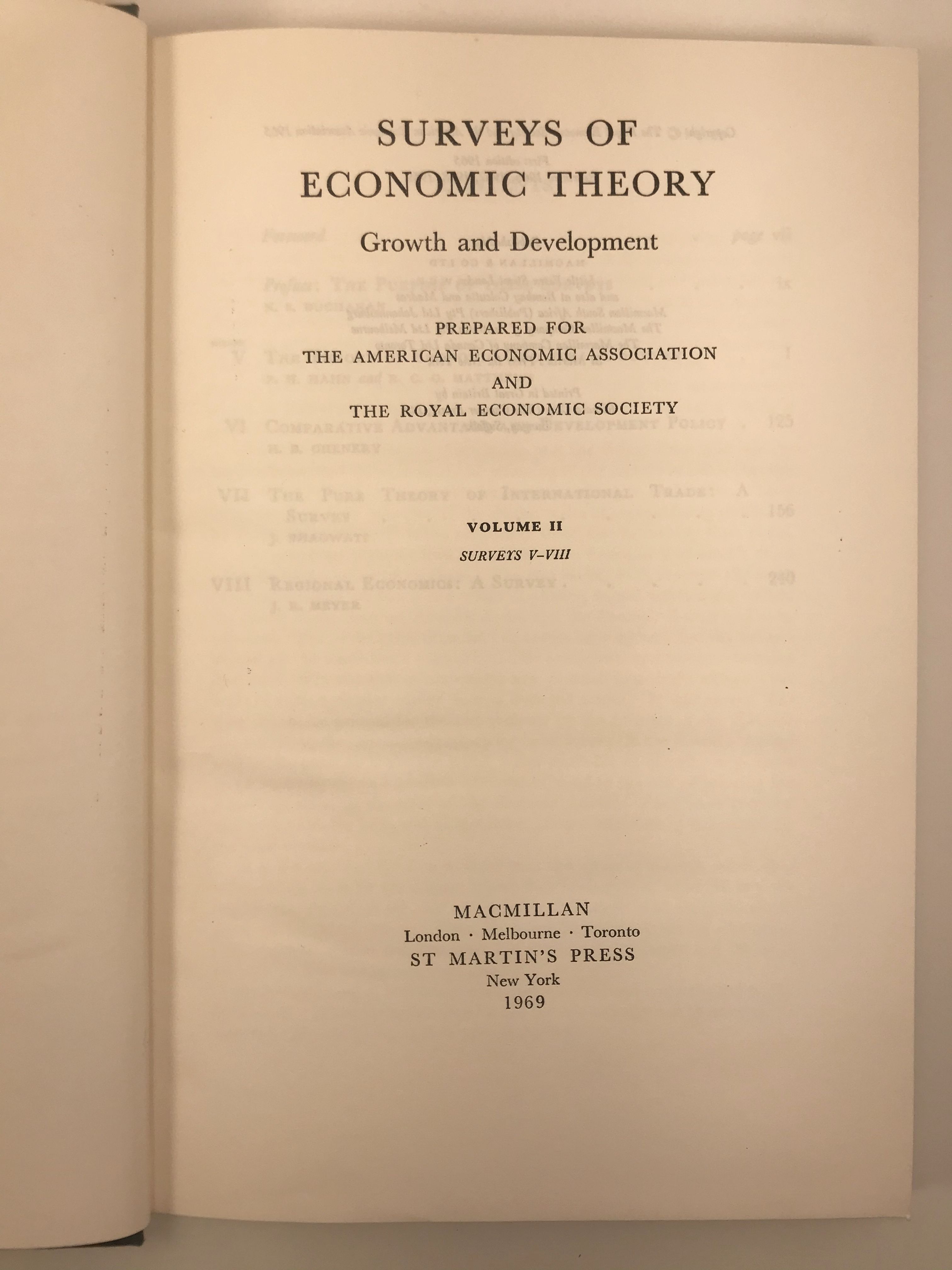 Surveys of Economic Theory: Growth and Development prepared for the ...