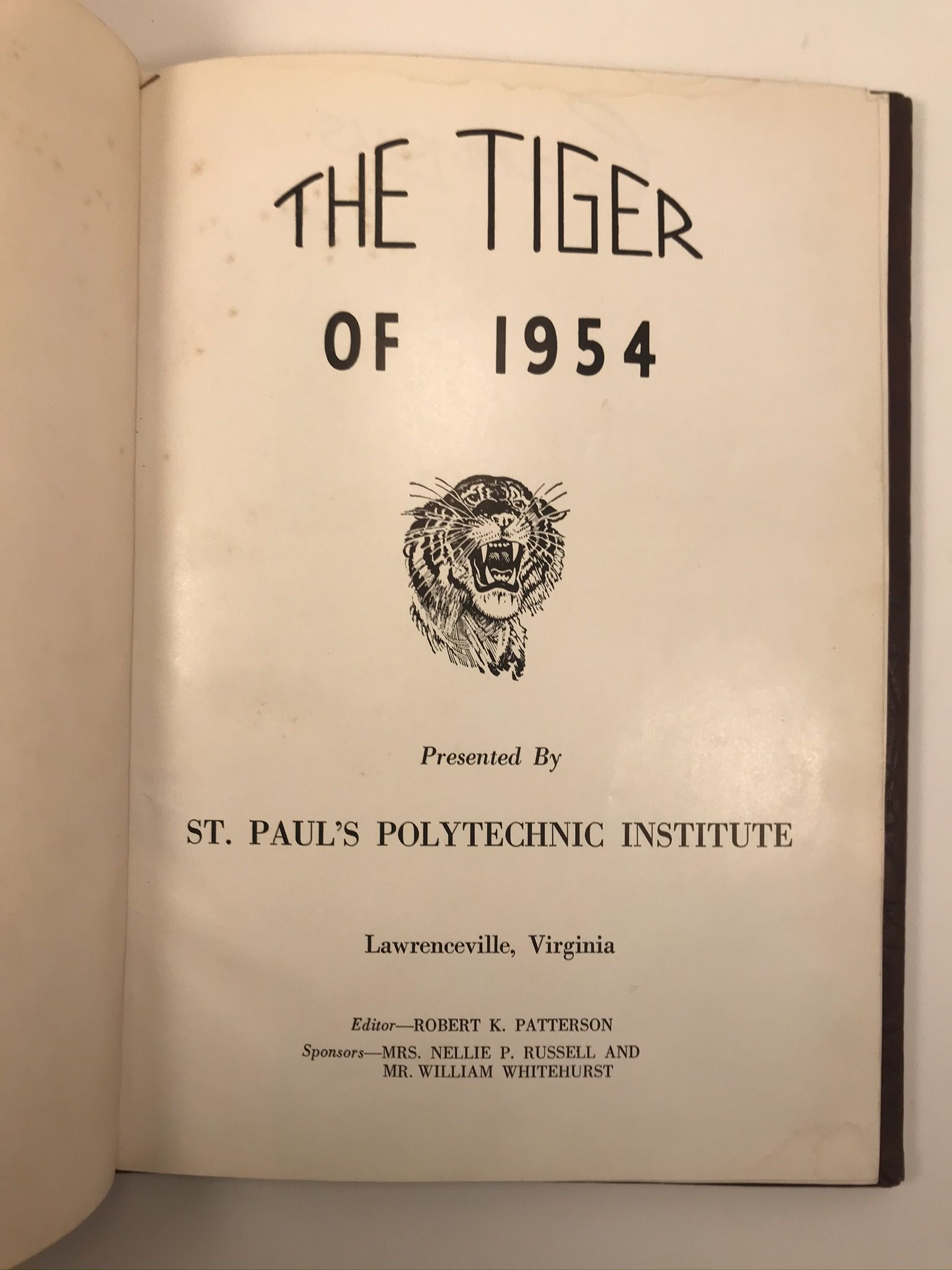 The Tiger 1954. Year Book for St Paul's Polytechnic Institute: Very ...