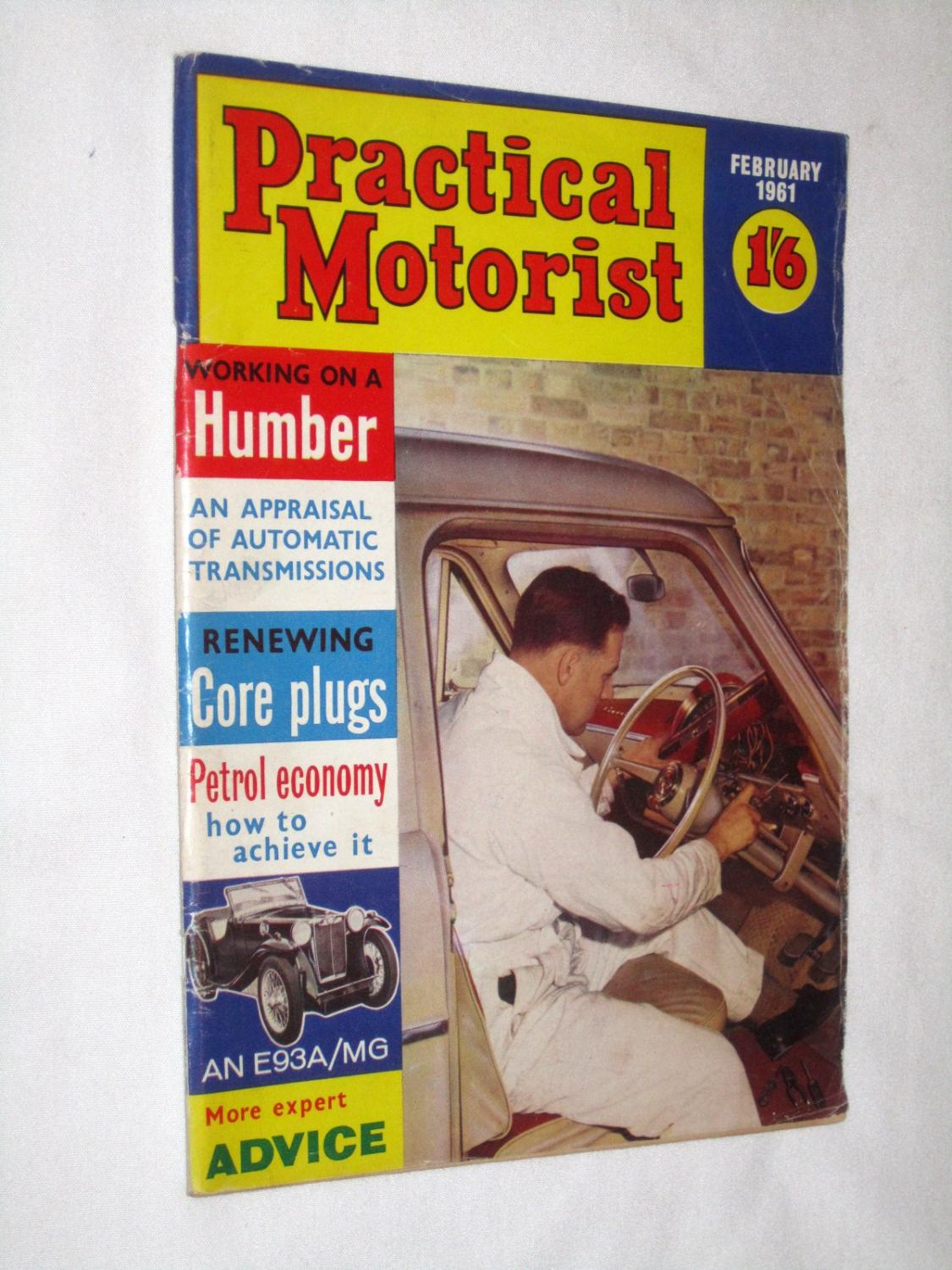PRACTICAL MOTORIST Monthly Magazine. February 1961. ( HUMBER HAWK Mk ...
