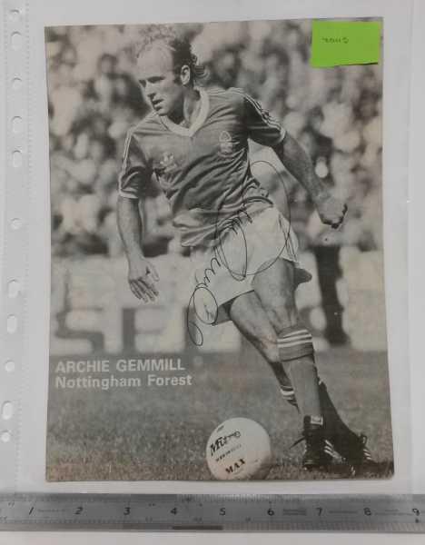 Archie Gemmill Nottingham Forest 1978 by Archie, Gemmill: (1969 ...