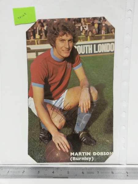 Martin Dobson, Everton Hand Signed Autograph 1978 by Martin, Dobson ...