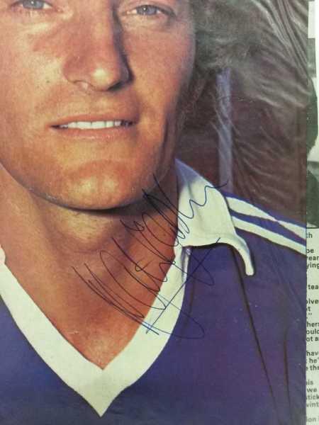 Martin Dobson, Everton Hand Signed Autograph 1978 by Martin, Dobson ...
