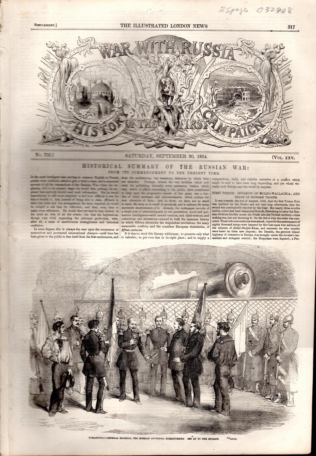 PRINT: "Historical Summary of the Russian War from Its Commencement to ...