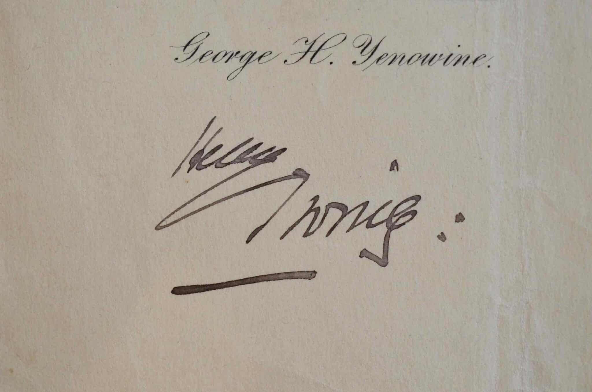 Signature autographe de Sir Henry Irving, tragédien victorien. by ...