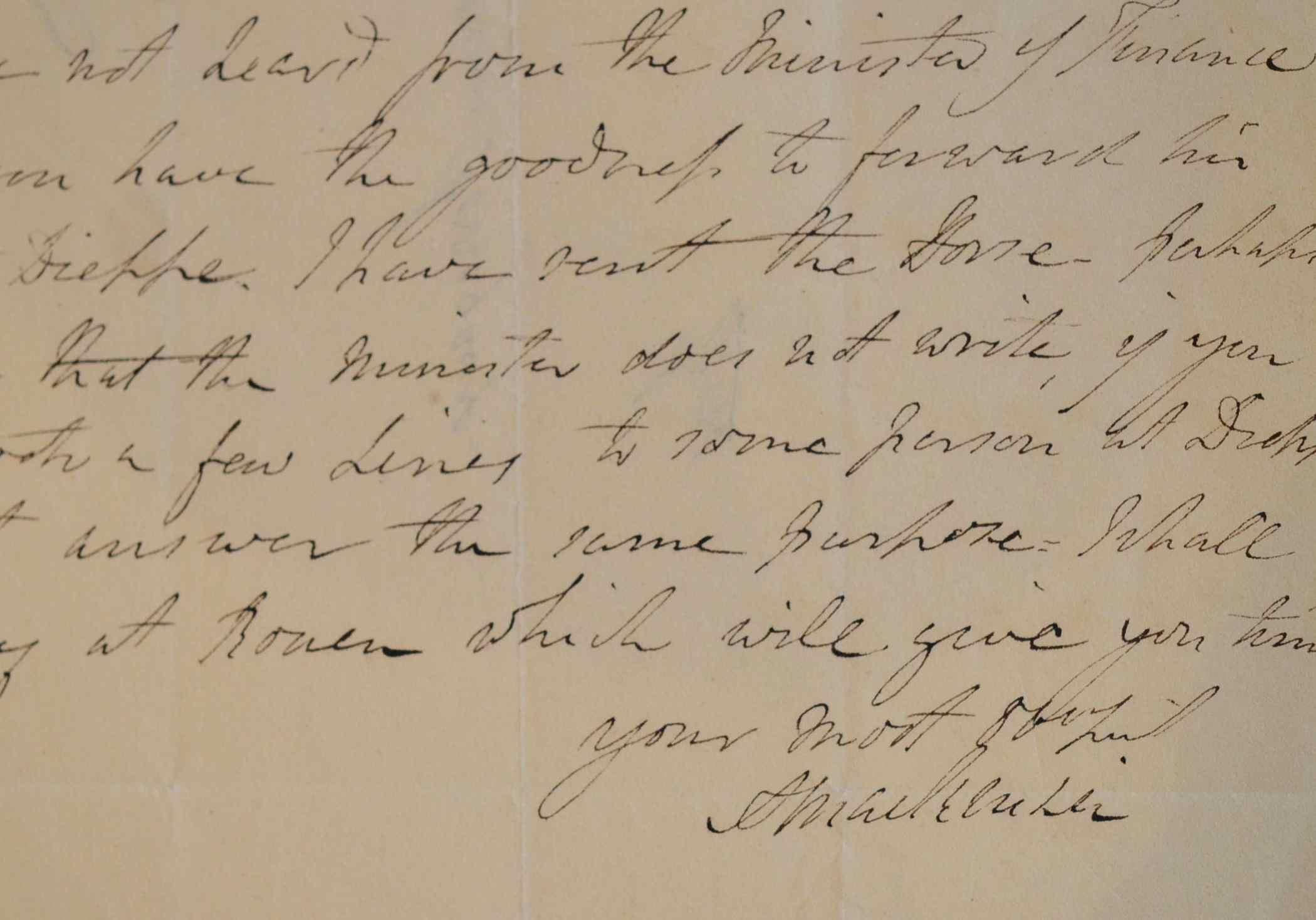 Le Général MacKenzie sans nouvelles du Ministre des Finances. by ...