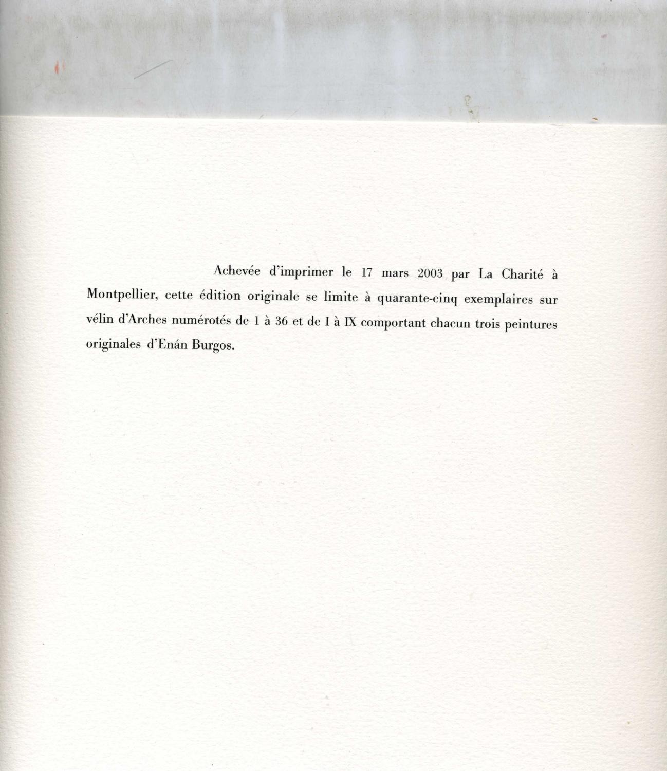 NADA. Illustrations de Enàn Burgos. par MUNIER (Roger). BURGOS ( Enan ...