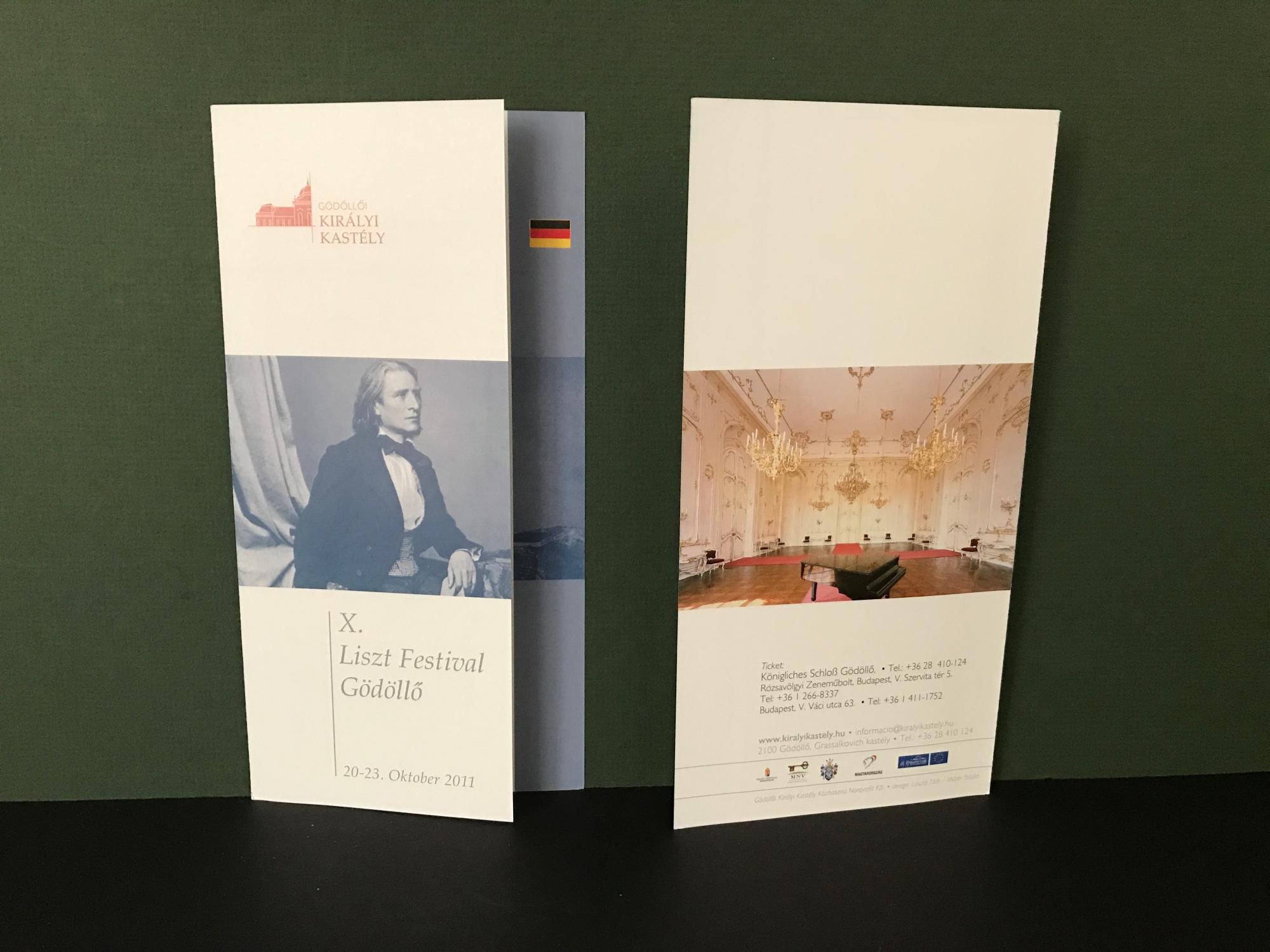 ORIGINAL FOLDOUT PROGRAM FLYER for Franz Liszt Bicentennial-Related ...