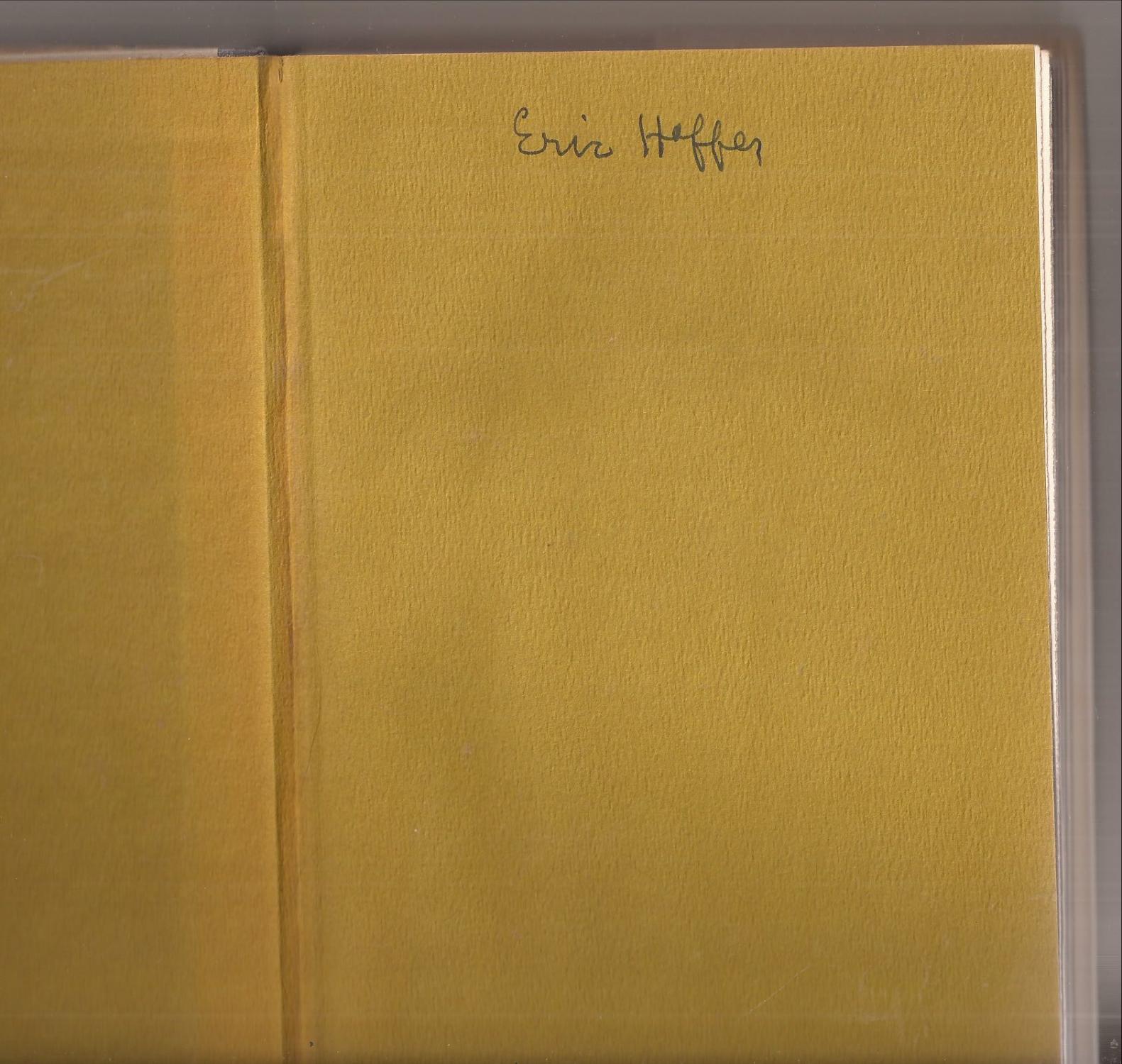 The Temper of Our Time (signed) by Hoffer, Eric: Very Good Hardcover 2nd Edition, Signed by ...