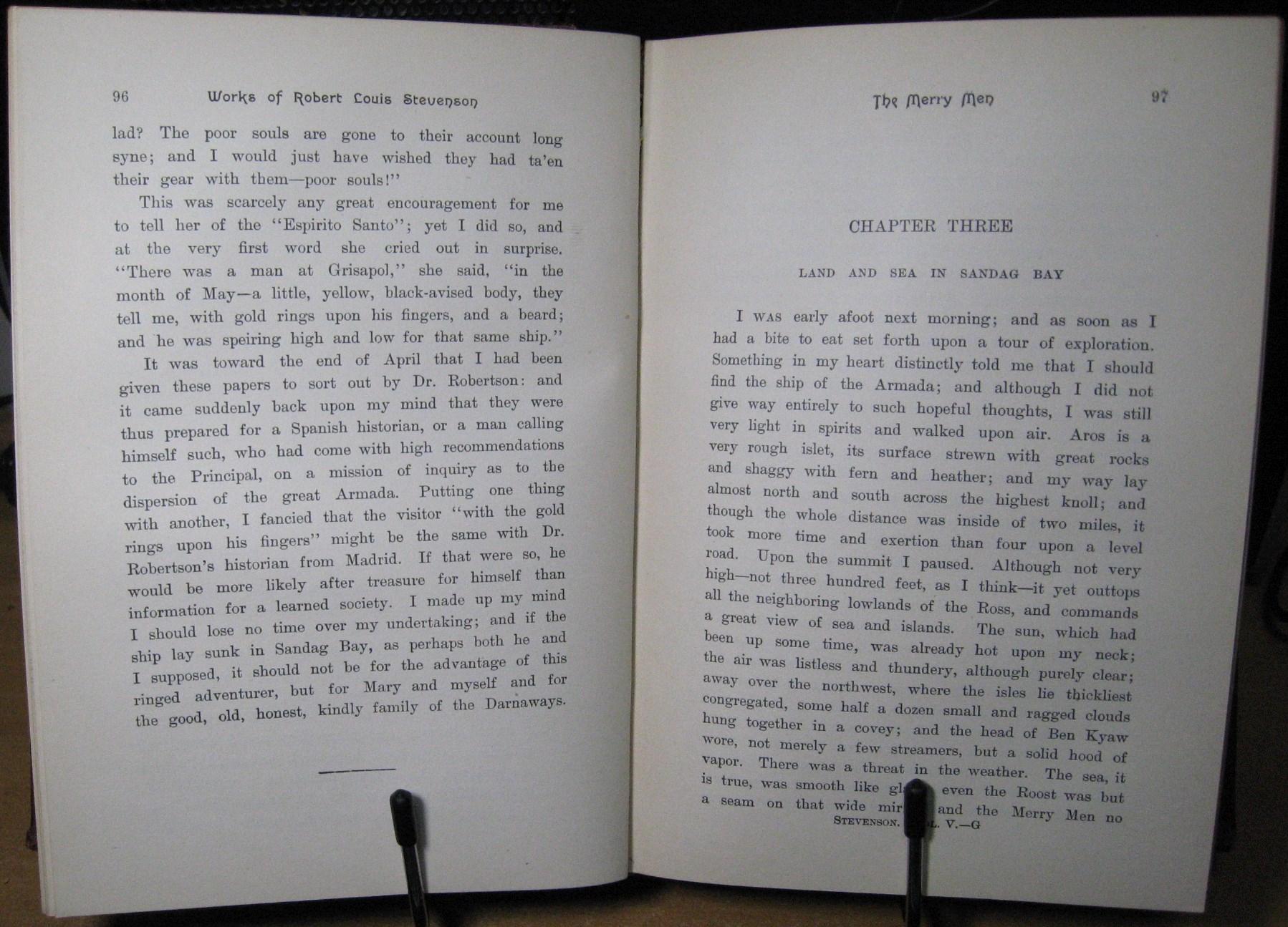 The Merry Men and Other Tales and Fables, Volume Five by Stevenson ...