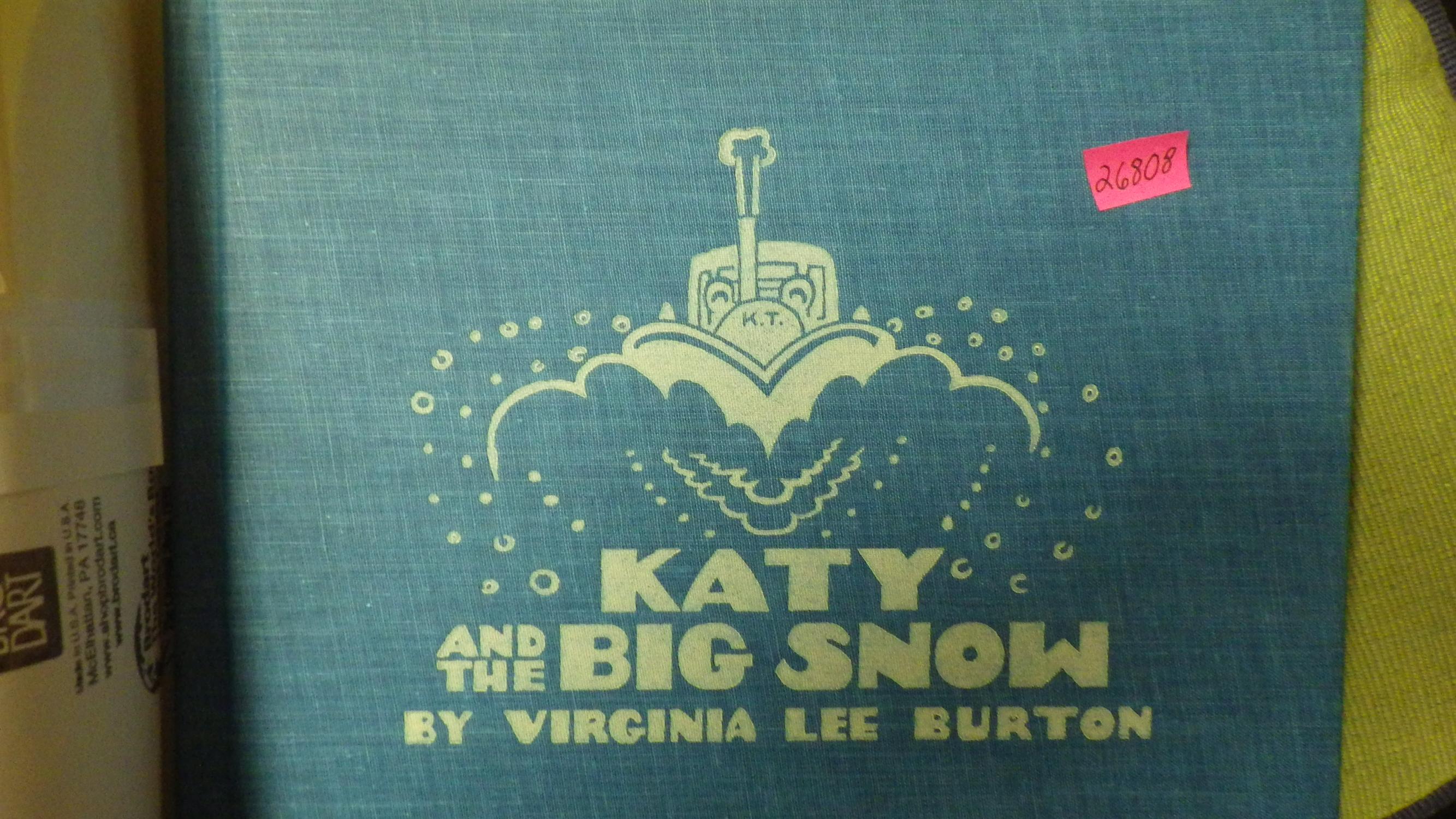 KATY AND THE BIG SNOW, in Color Dustjacket With $3.25 Dustjacket price ...