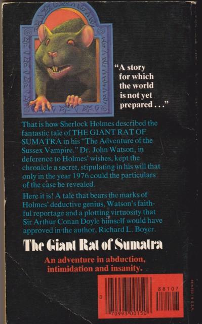 The Giant Rat of Sumatra by Boyer, Richard L. (aka: Rick Boyer) (re Sir ...
