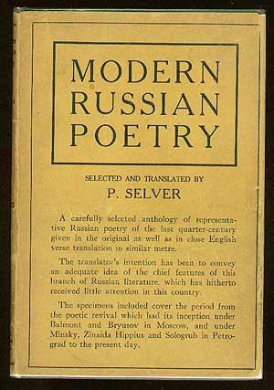 Modern Russian Poetry by SELVER, P., translated by: Near Fine Hardcover ...