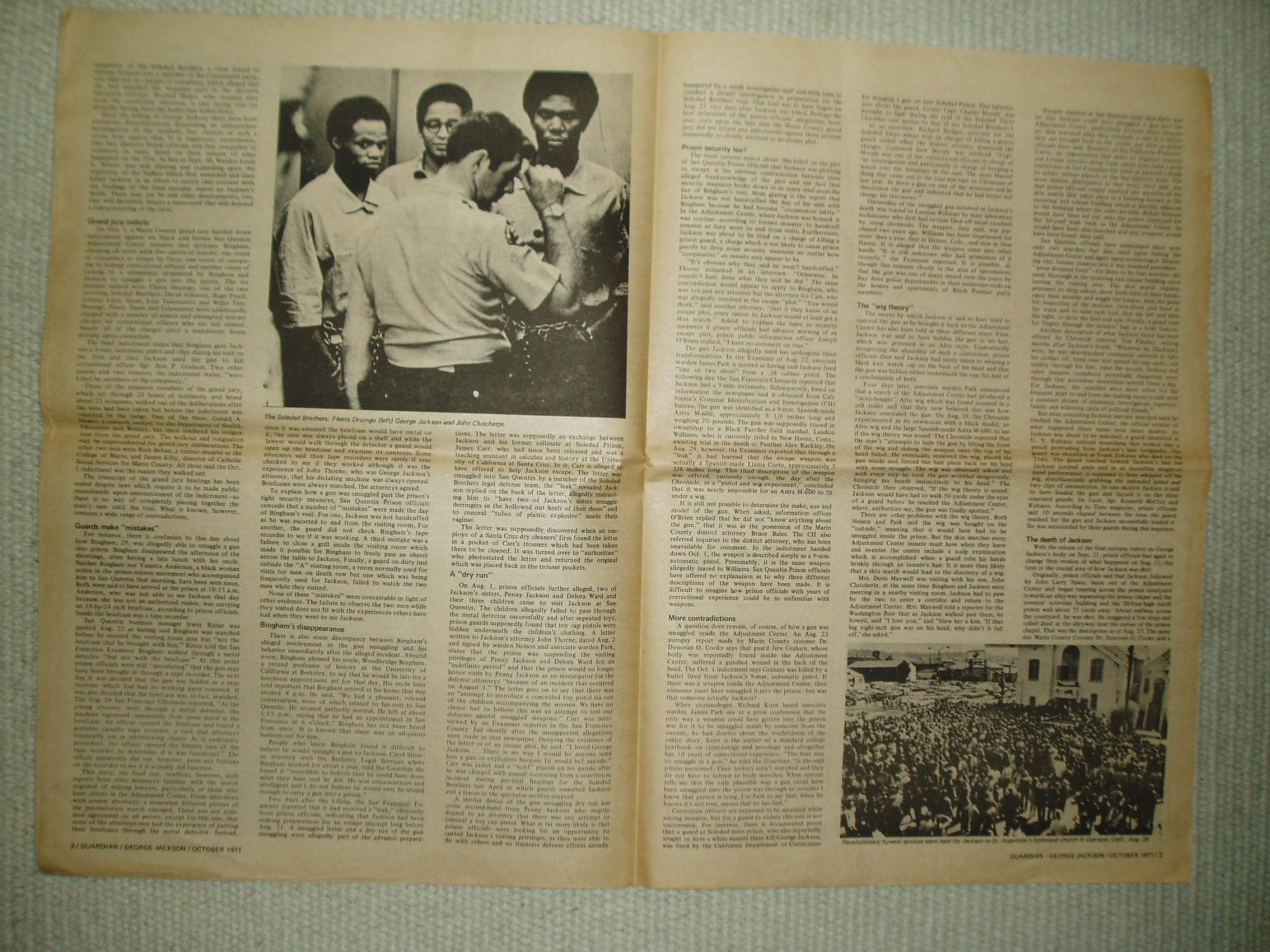 George Jackson : Death of a Black Revolutionary : A Special Supplement ...