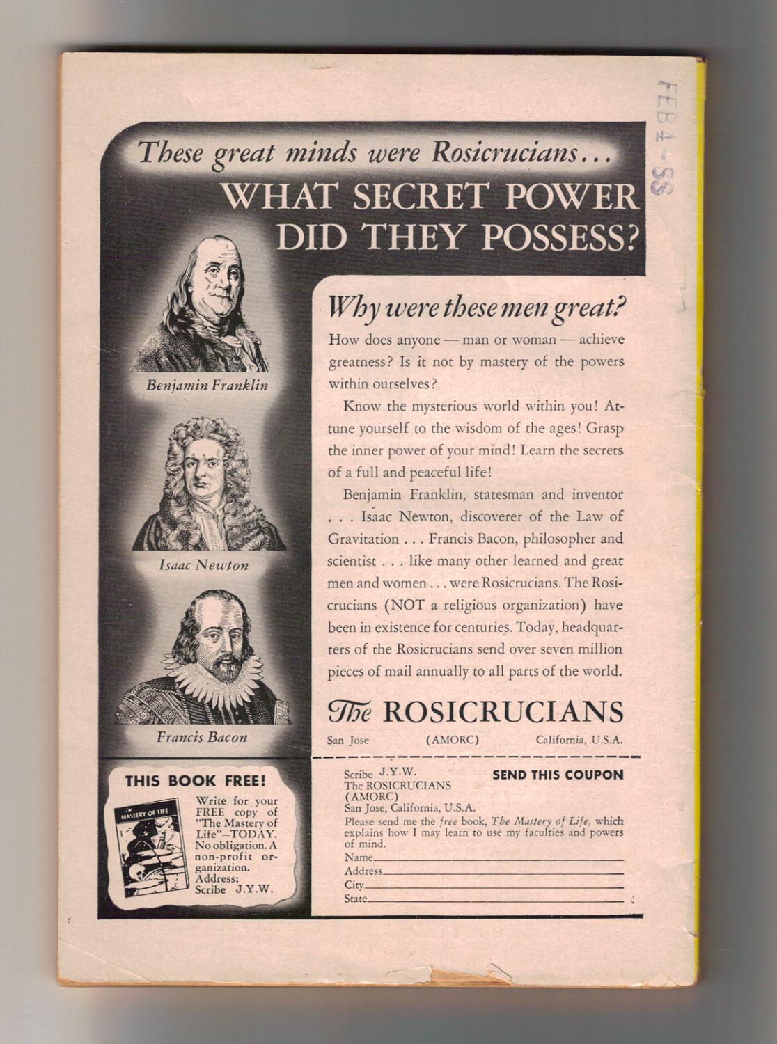Flying Saucers From Other Worlds / February, 1958, issue #28 / Gray ...