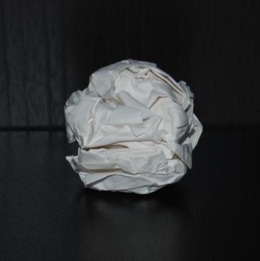 Work no. 88 : a sheet of A4 paper crumpled into a ball by Creed, Martin ...