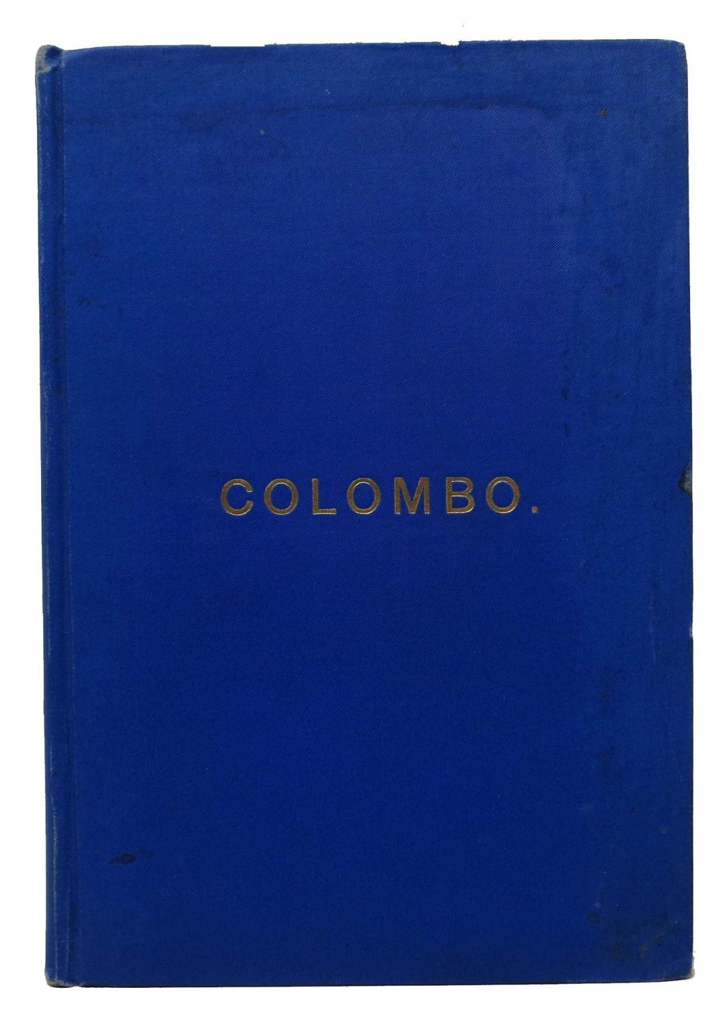 CRISTOFORO COLOMBO. (From Palos to San Salvador.) An American Epic by ...