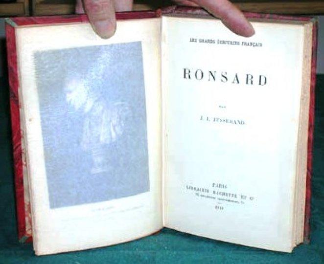 Ronsard. by JUSSERAND: Bon Couverture rigide (1913) | Livres et Collections
