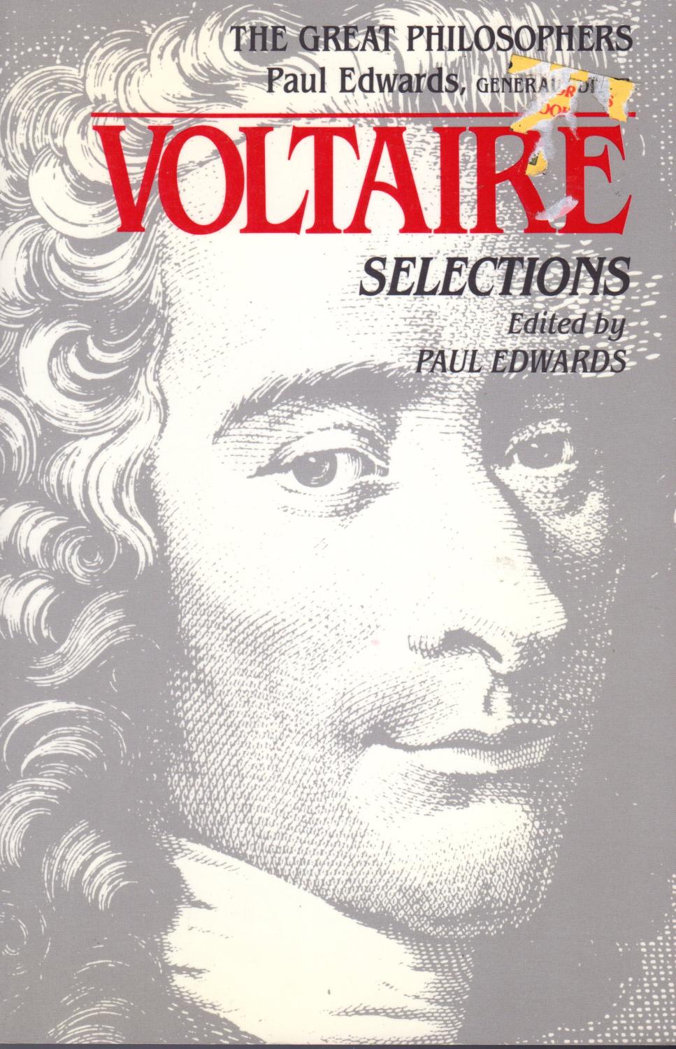 Voltaire: Selections (The Great Philosophers Series) by Voltaire, Jean ...