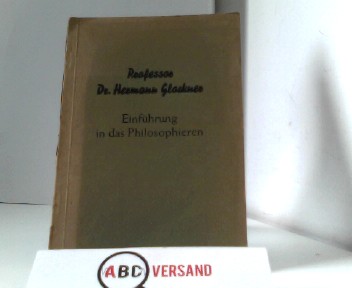 einfuehrung in das philosophieren - ZVAB