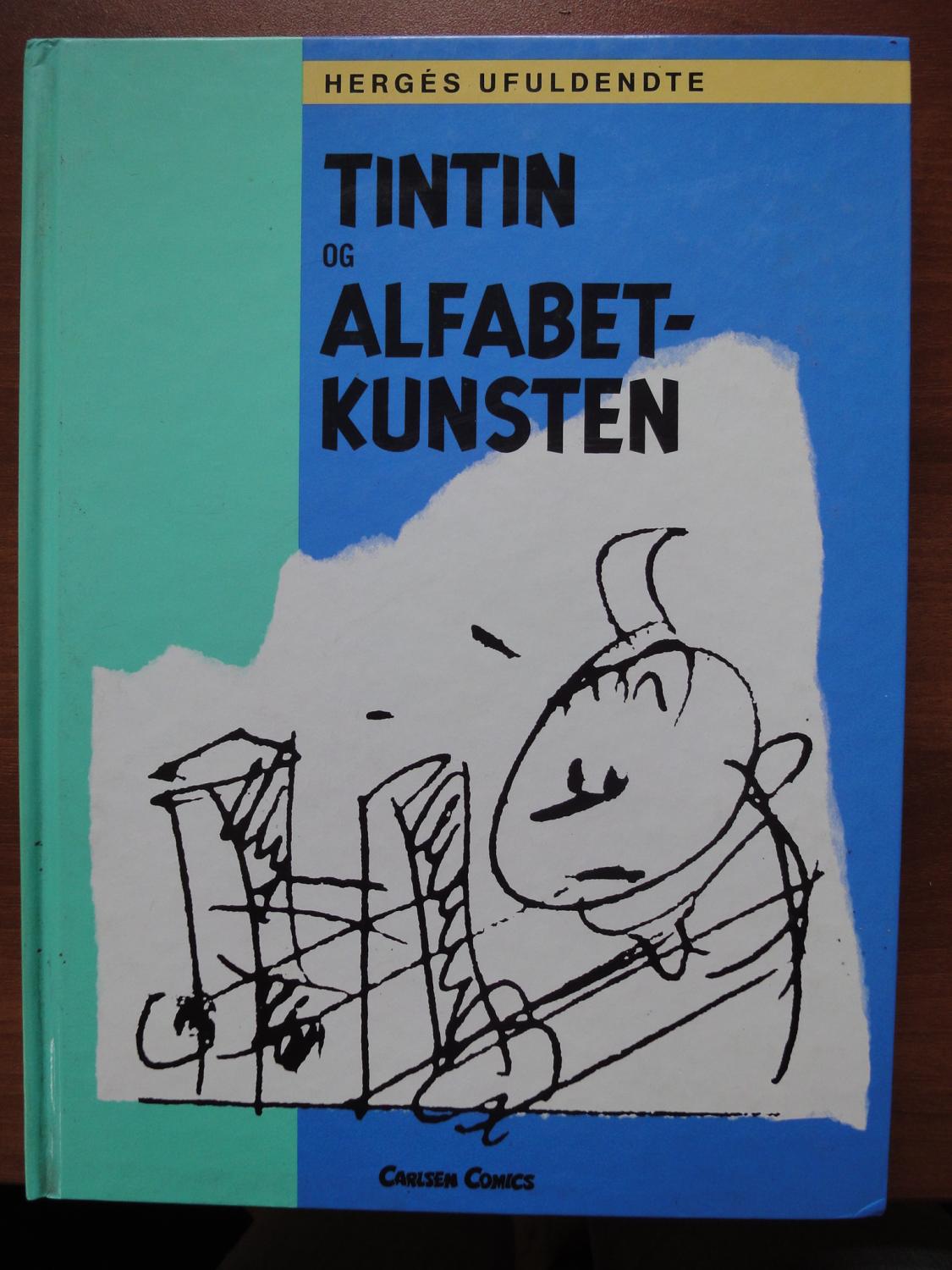 Tintin Book in Danish (Denmark): Alfabet - Kunsten (Alph-Art) Tintin ...