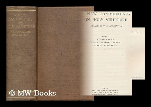 A new commentary on Holy Scripture : including the Apocrypha / edited ...