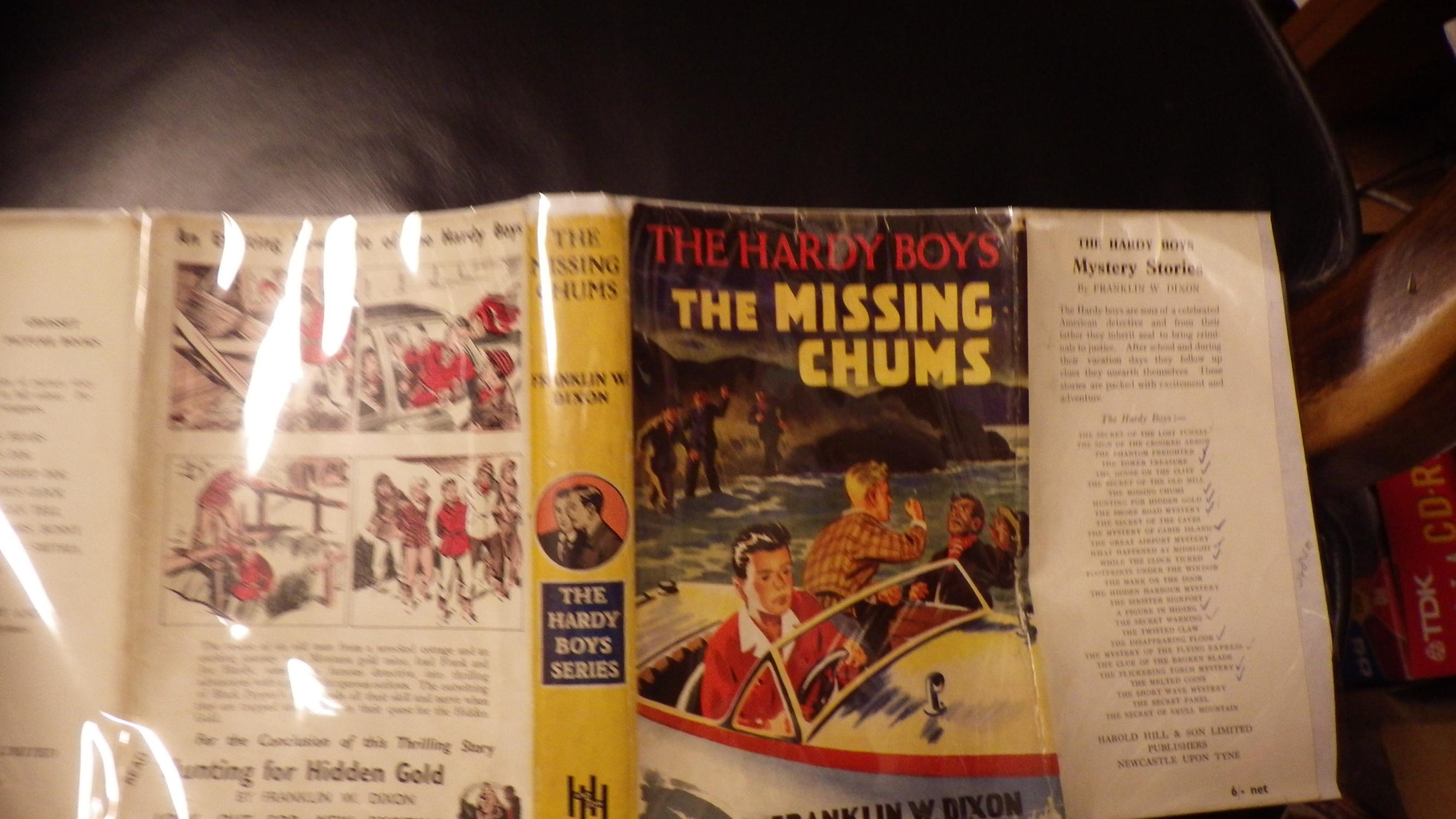 Missing Chums, The Hardy Boys Childrens Mystery Series # 4 ,1951 STATED ...