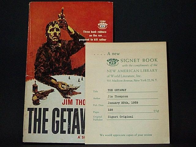THE GETAWAY by THOMPSON, JIM: F | JOHN LUTSCHAK BOOKS