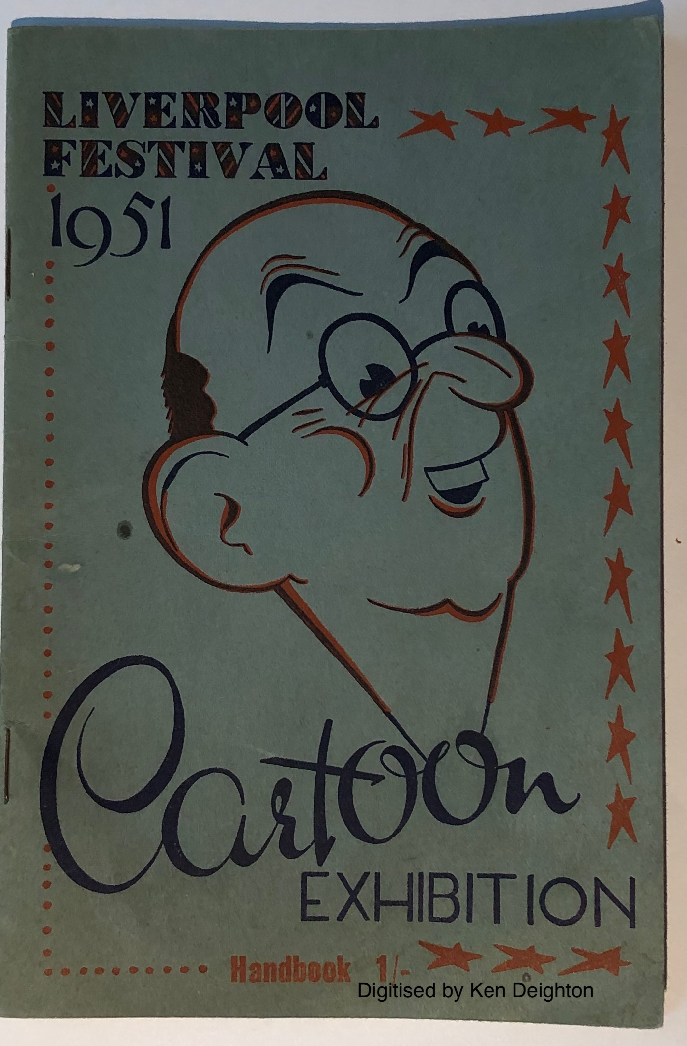 Liverpool Festival 1951 Cartoon Exhibition Handbook 1/- 24th July To ...