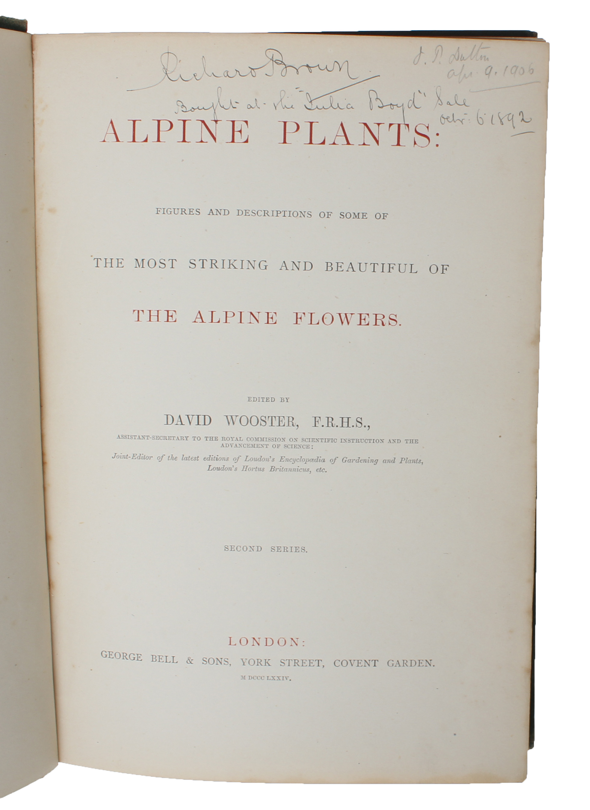 Alpine Plants: Figures and Descriptions of some of the most striking ...