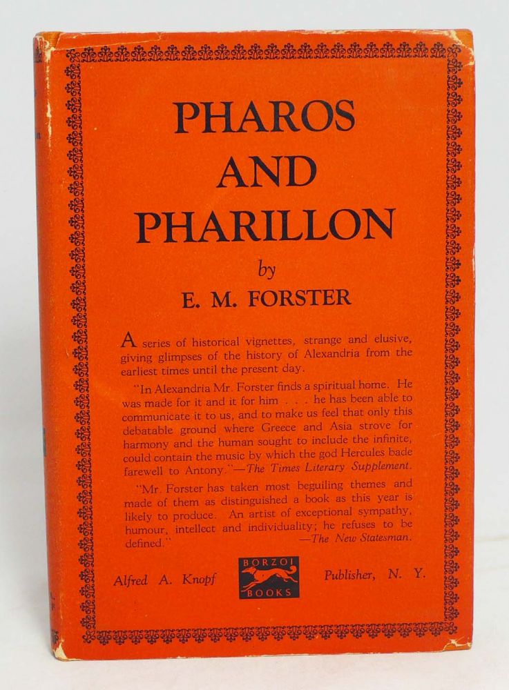 Pharos and Pharillon by FORSTER, EDWARD MORGAN: Kirkpatrick A9c; NCBEL ...