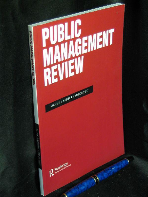Public Management Review. Volume 9 Number 1 March 2007 - by Osborne ...