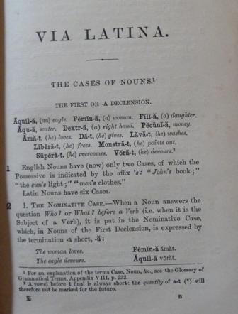 Via Latina: A First Latin book, including accidence, rules of syntax ...