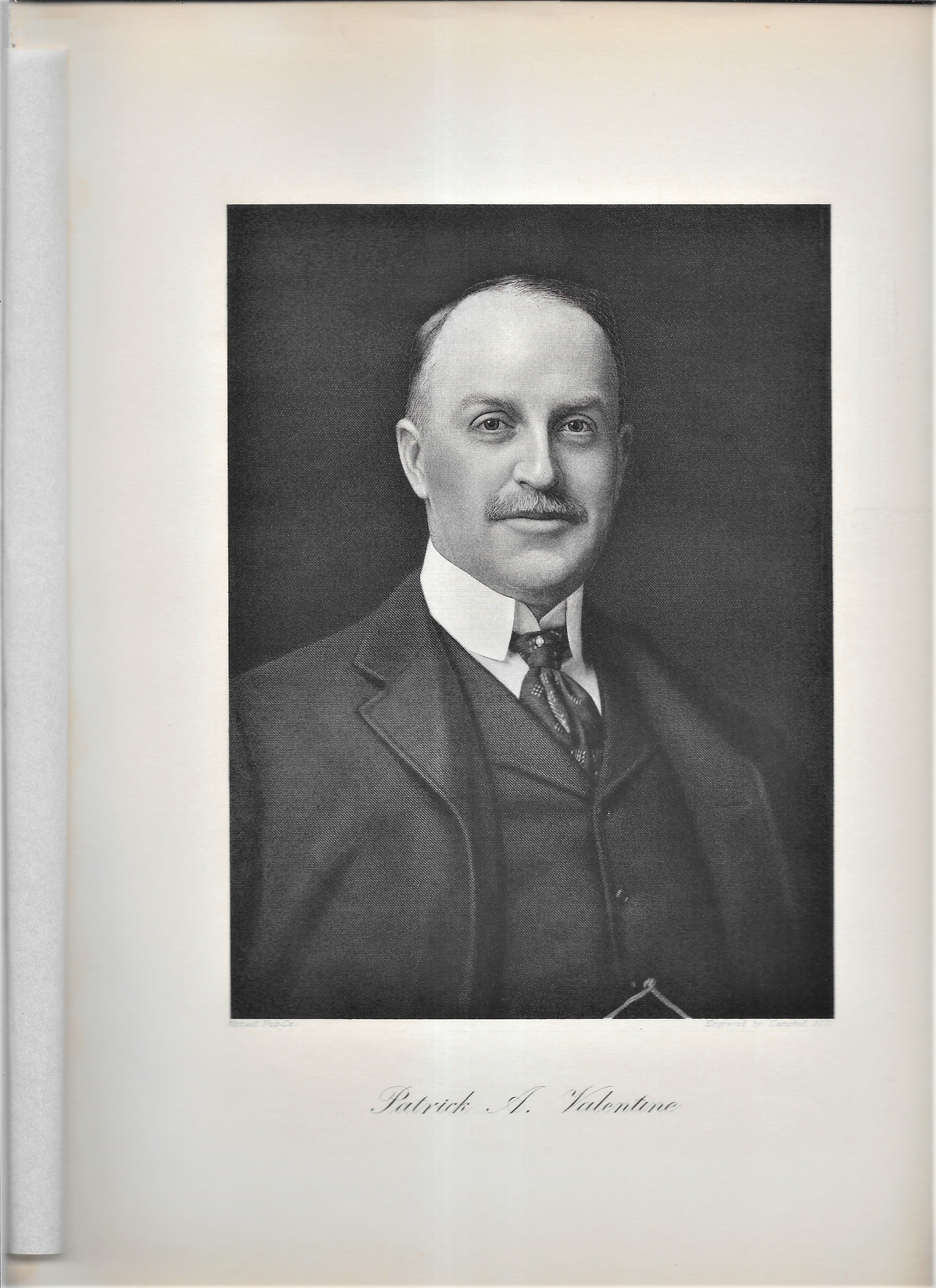 Patrick A. Valentine Steel Engraved Portrait par Valentine, Patrick A ...