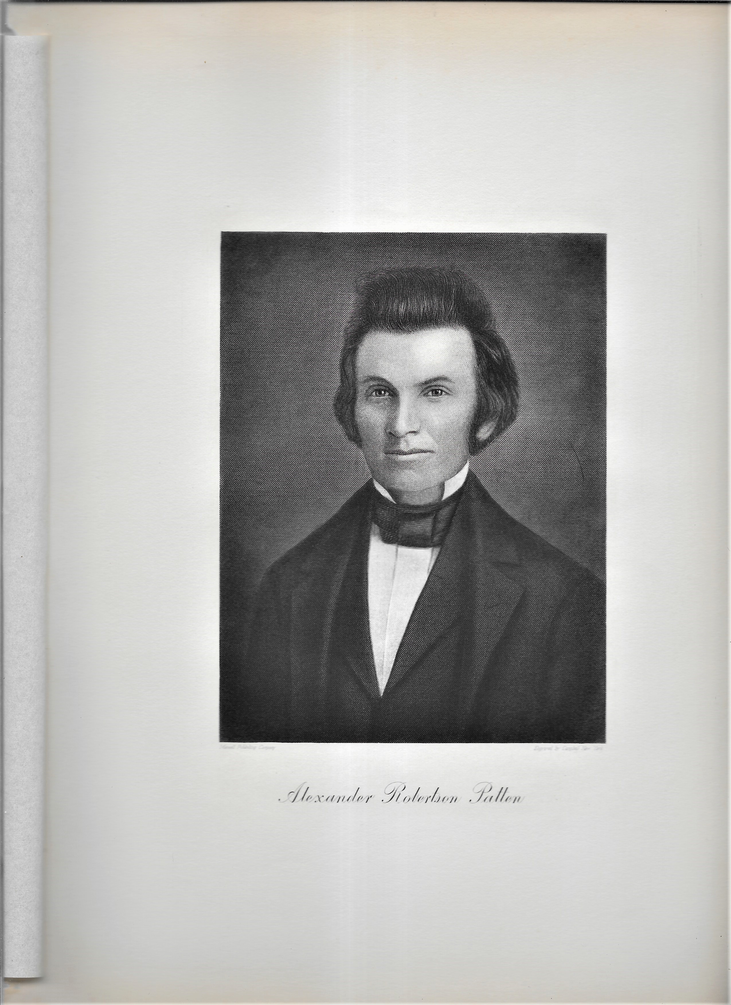 Alexander Robertson Patten Steel Engraved Portrait by Patten, Alexander ...